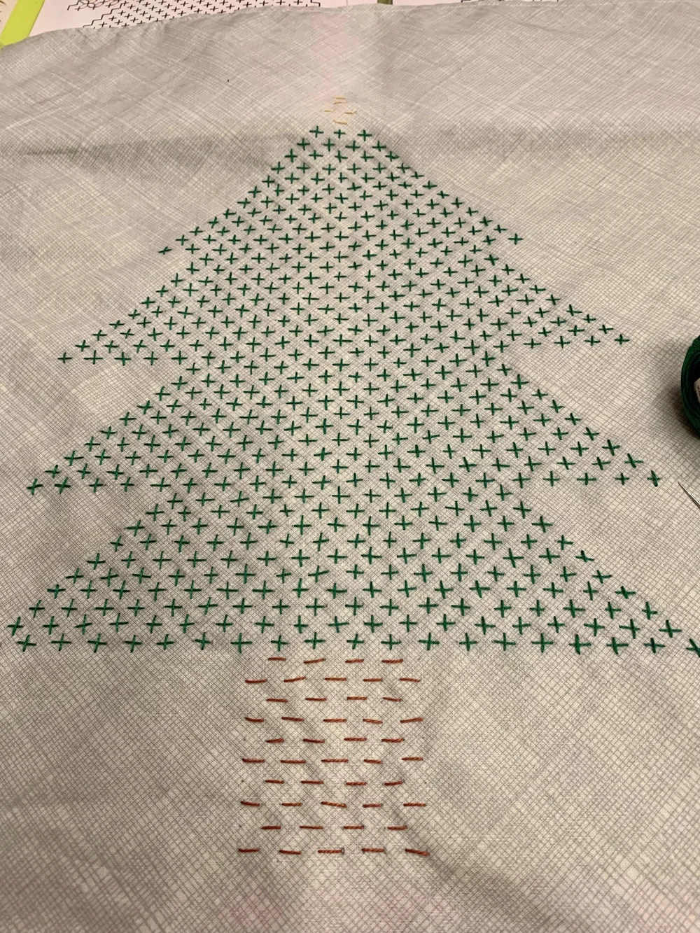 Making a Sashiko Christmas Tree — Ruby Seppings