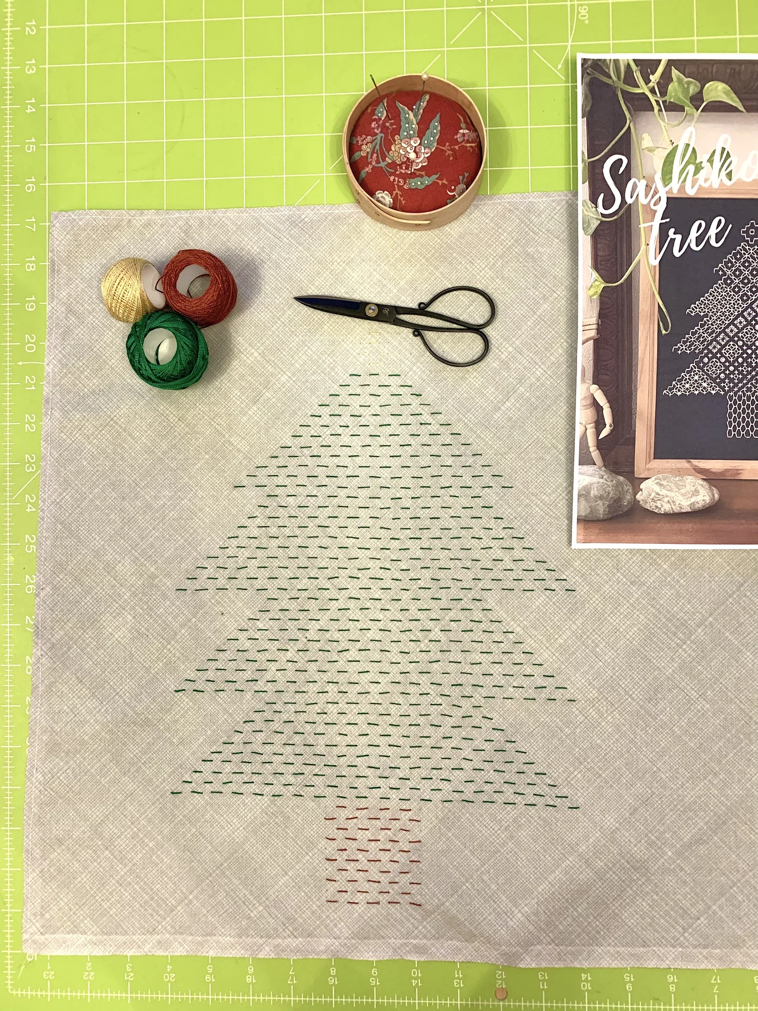 Making a Sashiko Christmas Tree — Ruby Seppings