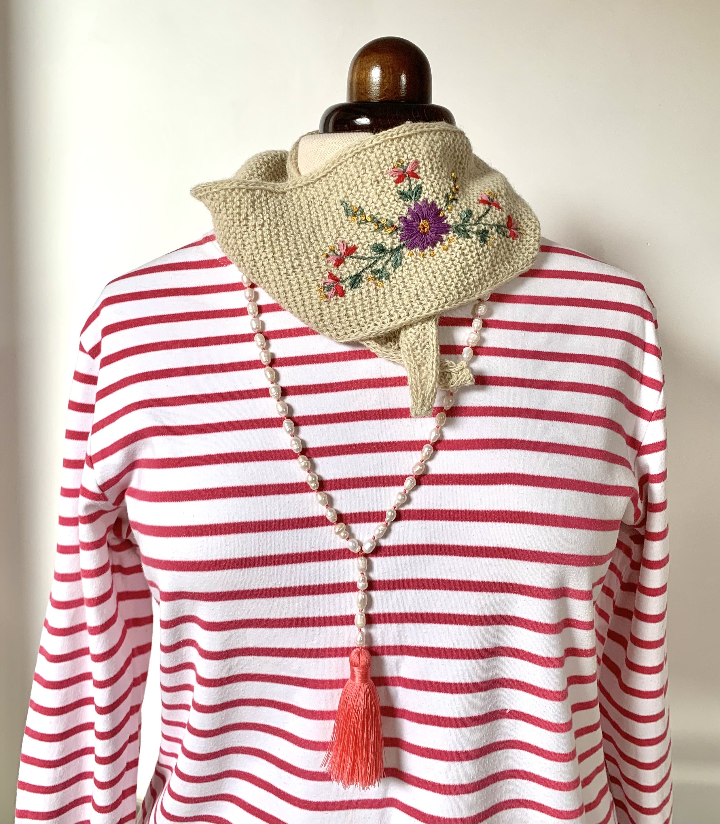 Making the Sophie Scarf with wool embroidery — Ruby Seppings