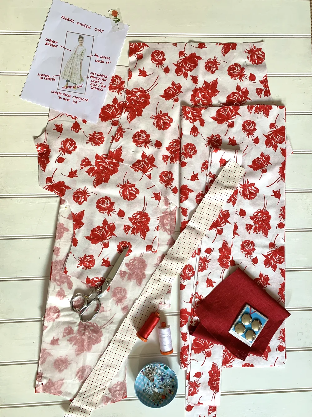 Making a floral Duster Coat — Ruby Seppings