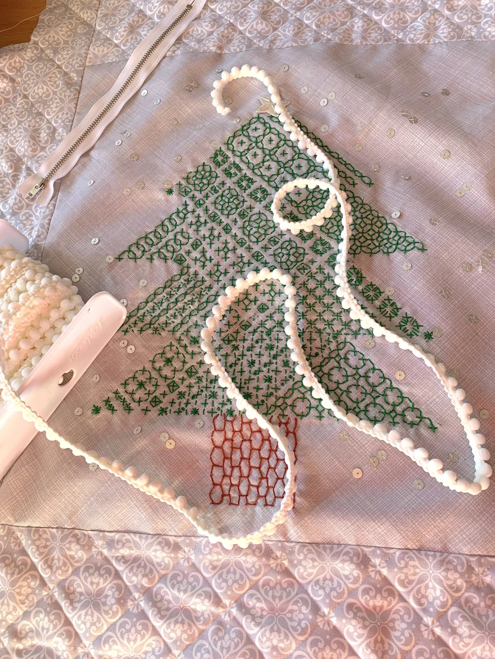 Making a Sashiko Christmas Tree — Ruby Seppings