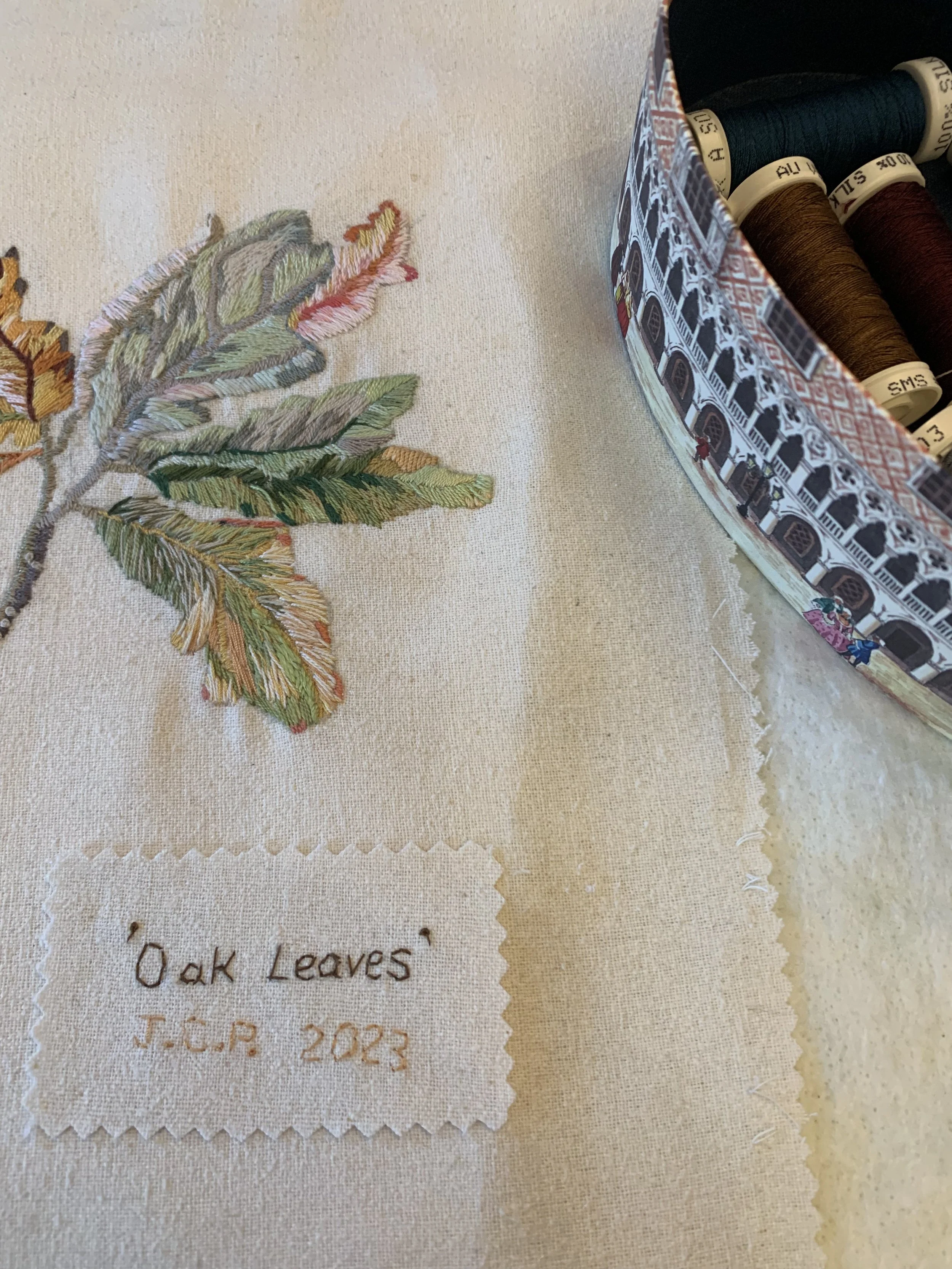 The Oak Leaves Embroidery — Ruby Seppings