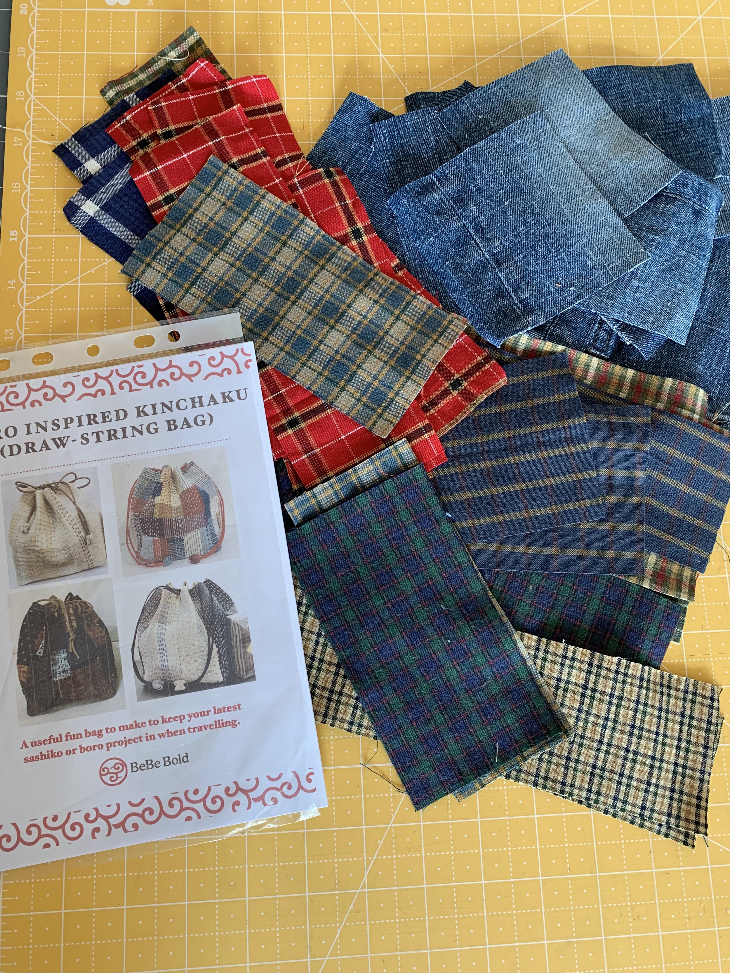 Making a Boro inspired Kinchaku bag — Ruby Seppings