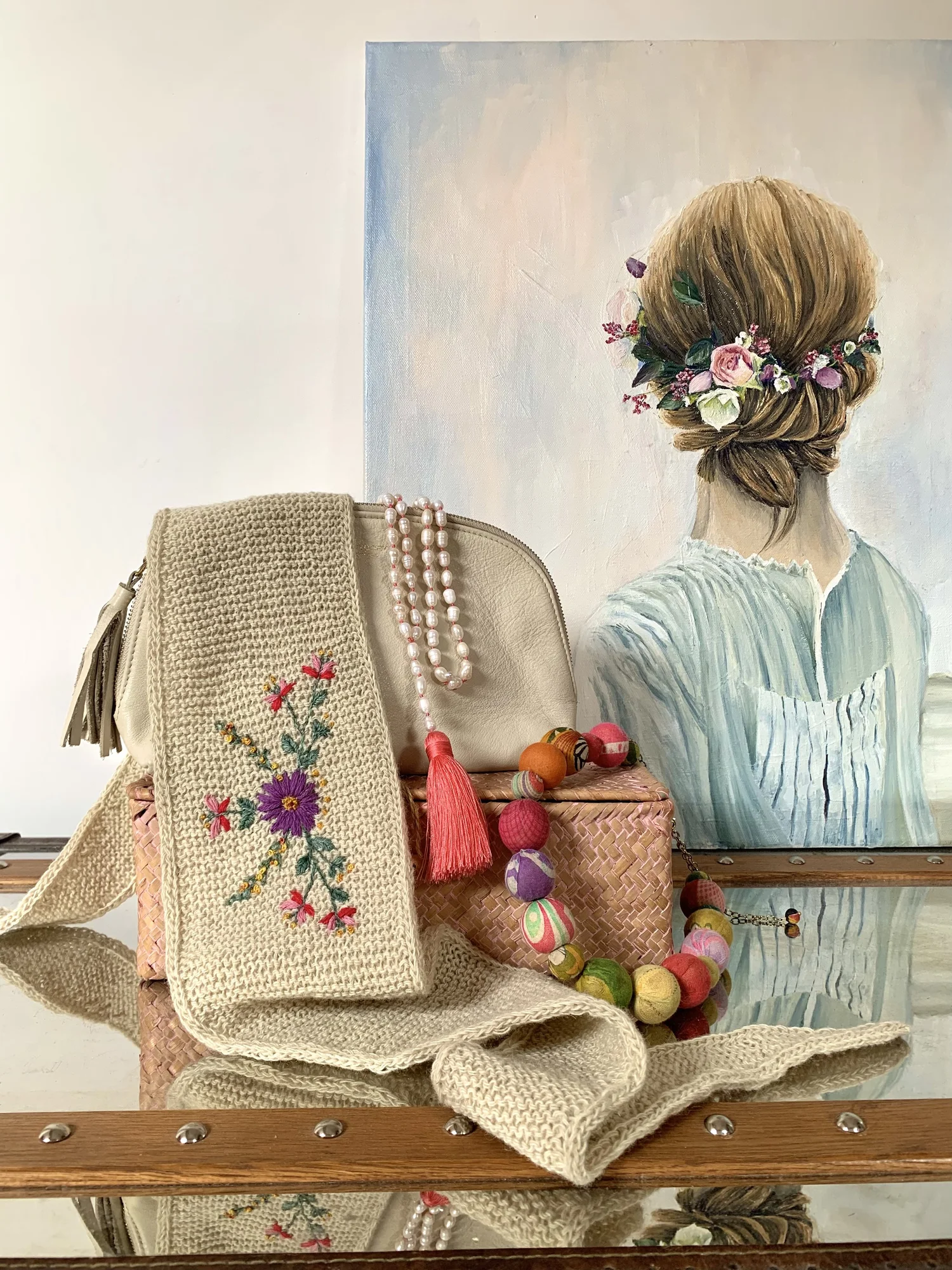 Making the Sophie Scarf with wool embroidery — Ruby Seppings