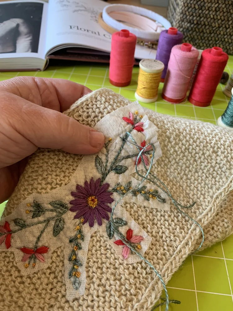 Making the Sophie Scarf with wool embroidery — Ruby Seppings