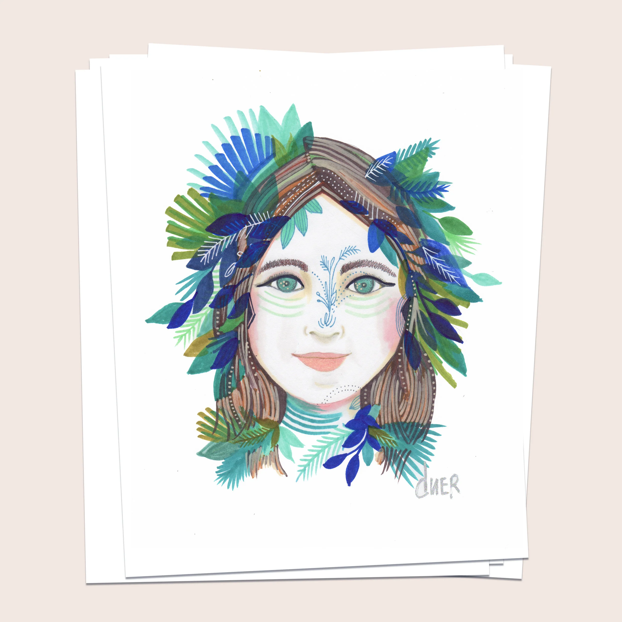 custom portraits that empower girls — DANIELLE DUER