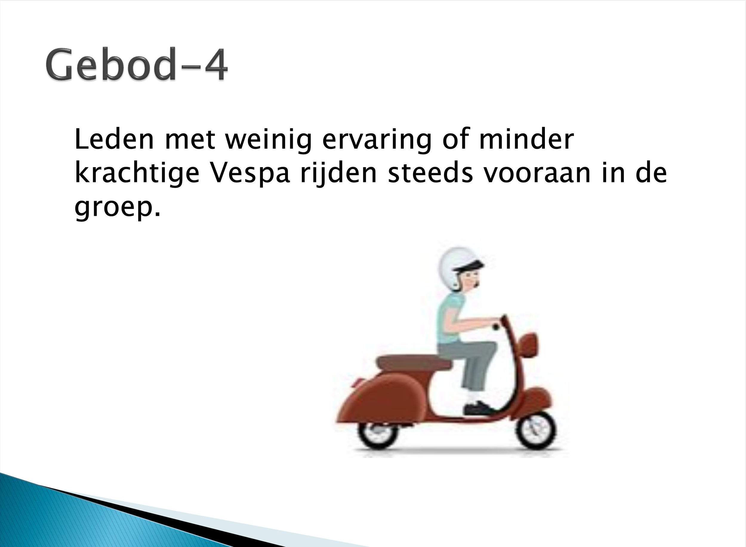 10 geboden — VESPA CLUB TESSENDERLO