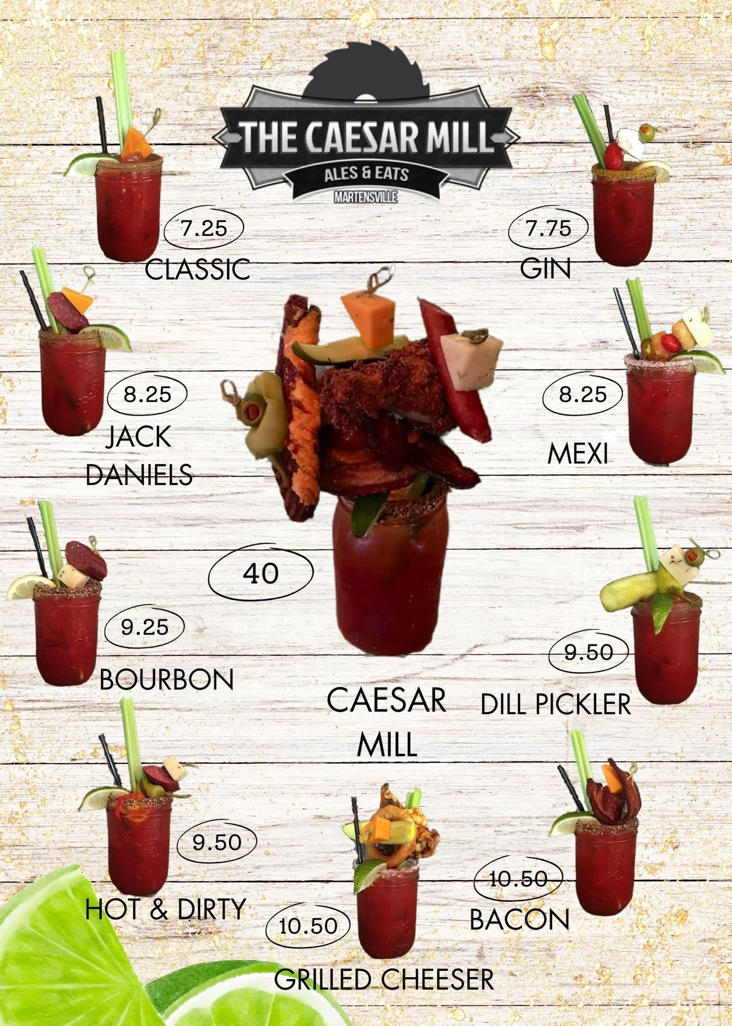Drinks — The Caesar Mill
