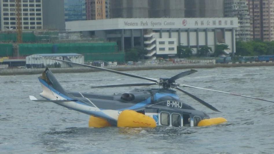 VIDEO: View from on board a ditching helicopter — SEFtec | HUET ...