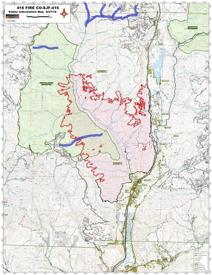 Hermosa 416 Fire Update: Spreading into Native Colorado River Cutthroat ...