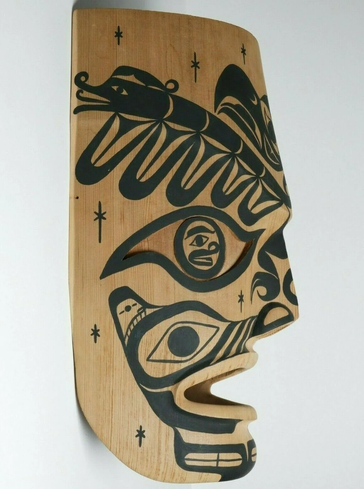Ditidaht Native North West Coast Mask-Russell Tate — Magellan Art Gallery