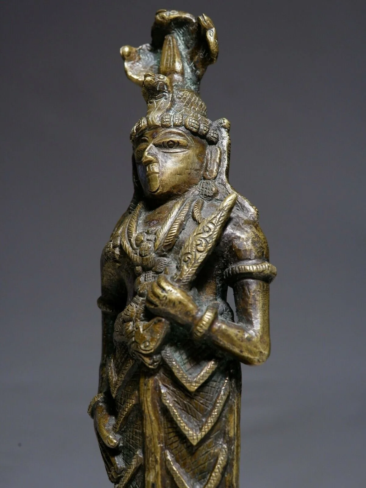 Rare Antique Shiva Bronze Statuette - India — Magellan Art Gallery