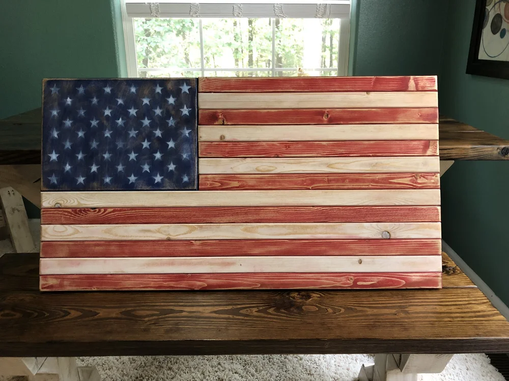 Rustic American Flag, Distressed American Flag — 731 Woodworks