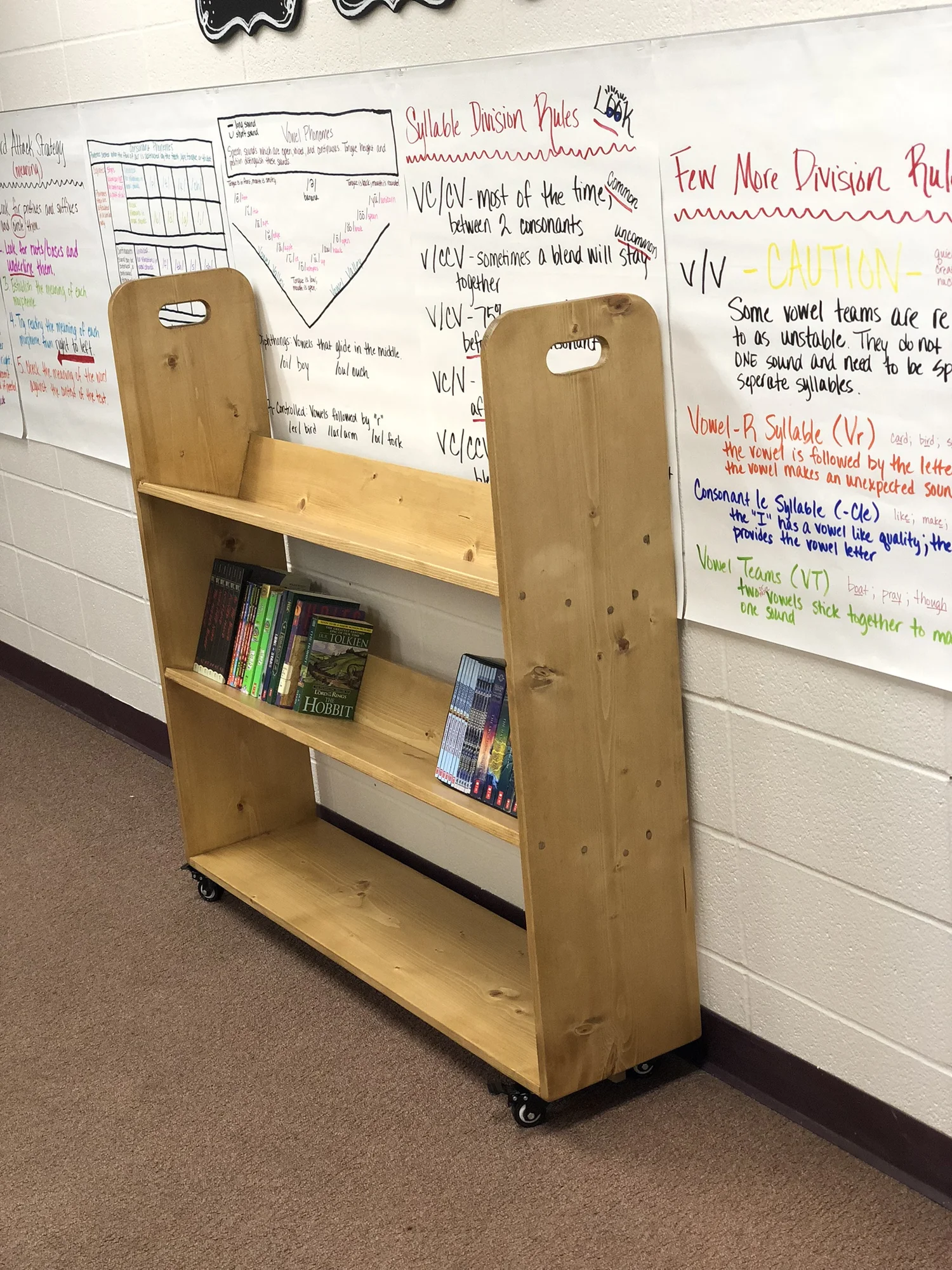 How to Build a Library Cart | DIY Rolling Bookshelf — 731 Woodworks