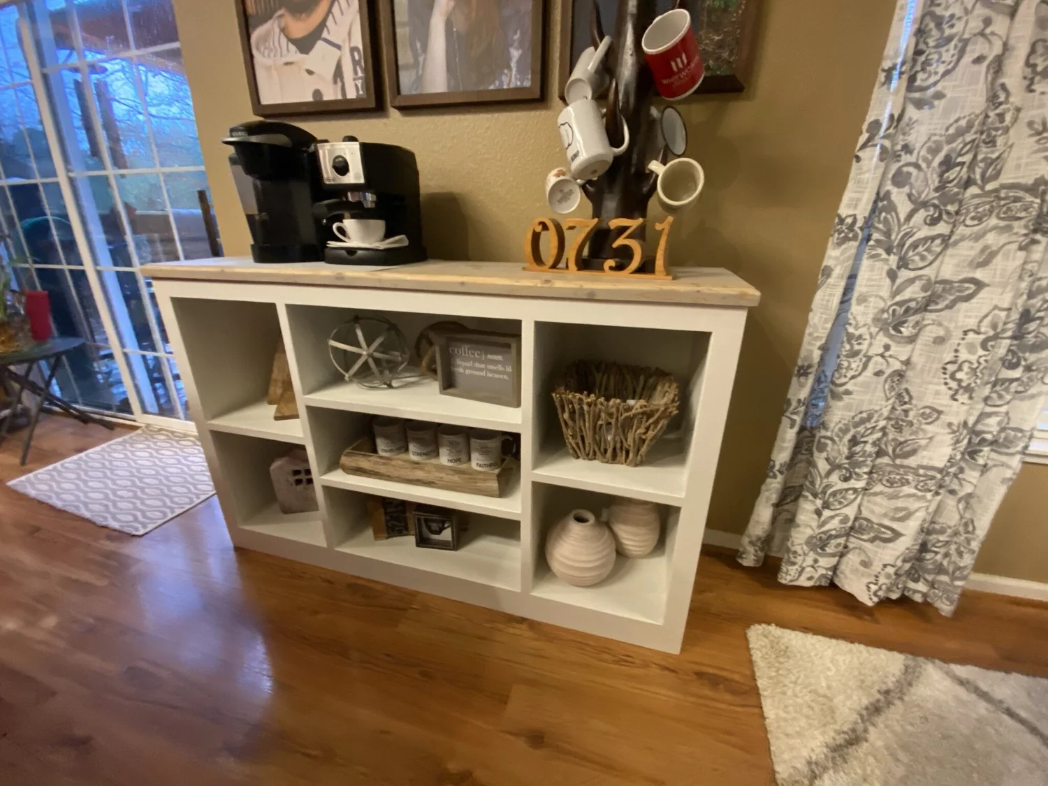DIY Modern Farmhouse Coffee Bar Sideboard — 731 Woodworks