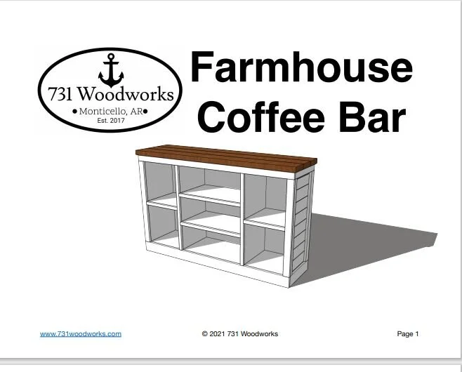 Large Farmhouse Coffee Table Plans — 731 Woodworks