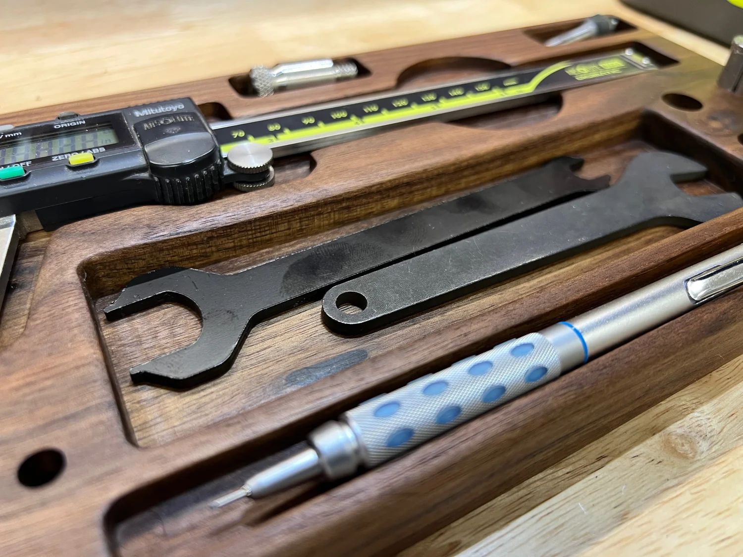 Walnut Baseball Tray with Engraved American Flag Theme — 731 Woodworks