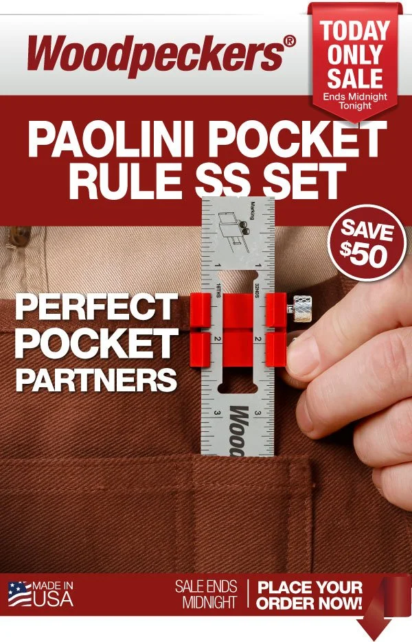 TODAY ONLY $50 off Stainless Paolini Pocket Rule Set (Was $149 now $99 ...