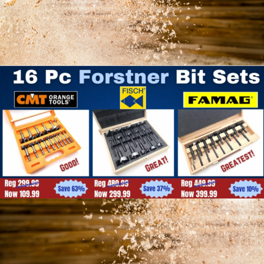 Up to 63% off 16-Piece Forstner Bit Sets — 731 Woodworks