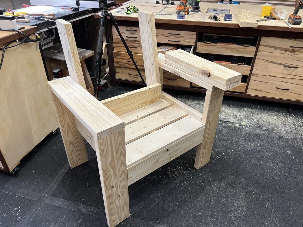 DIY Modern Outdoor Chair — 731 Woodworks
