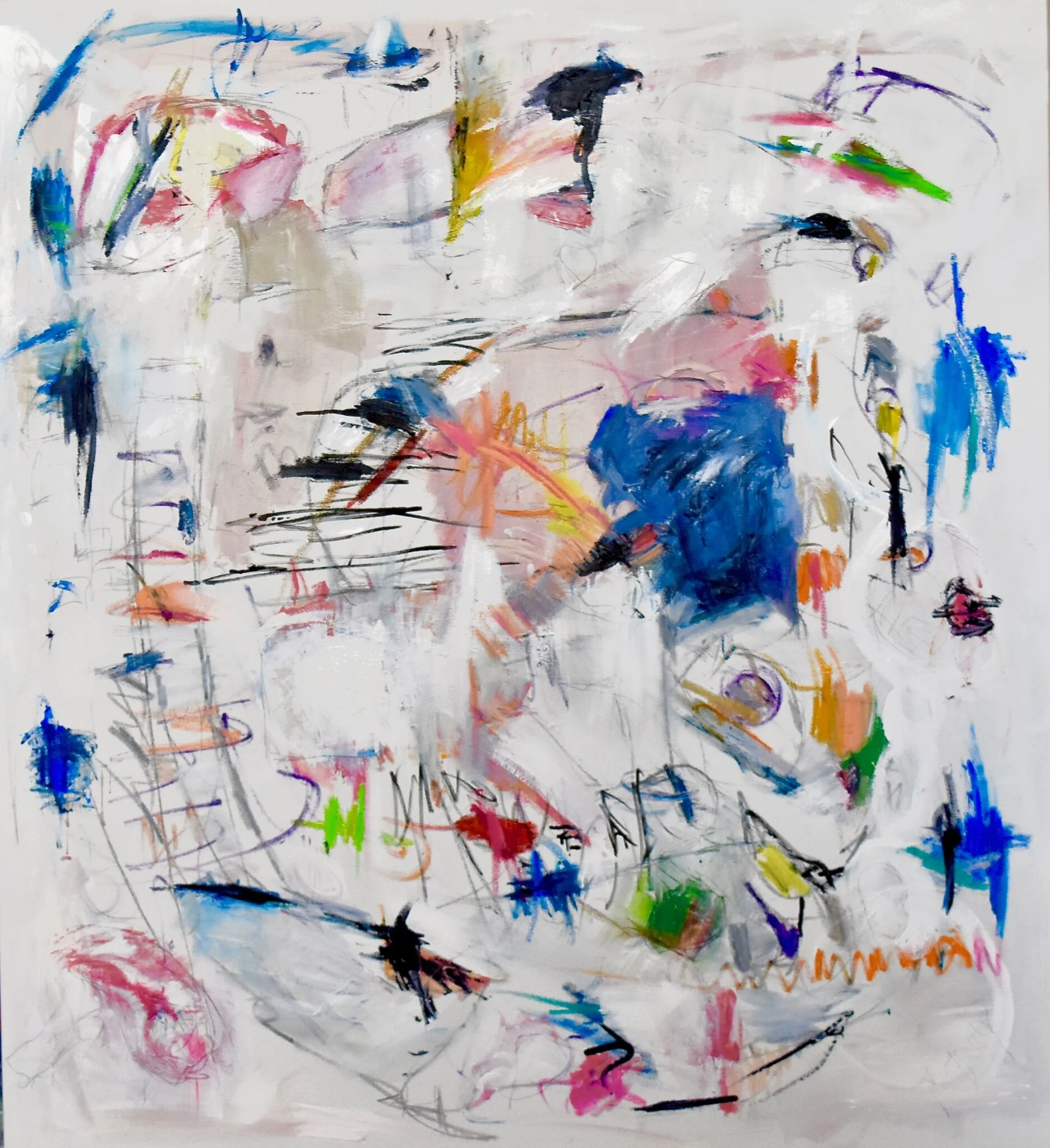 Charlotte North Carolina abstract painter. Colorful large modern ...