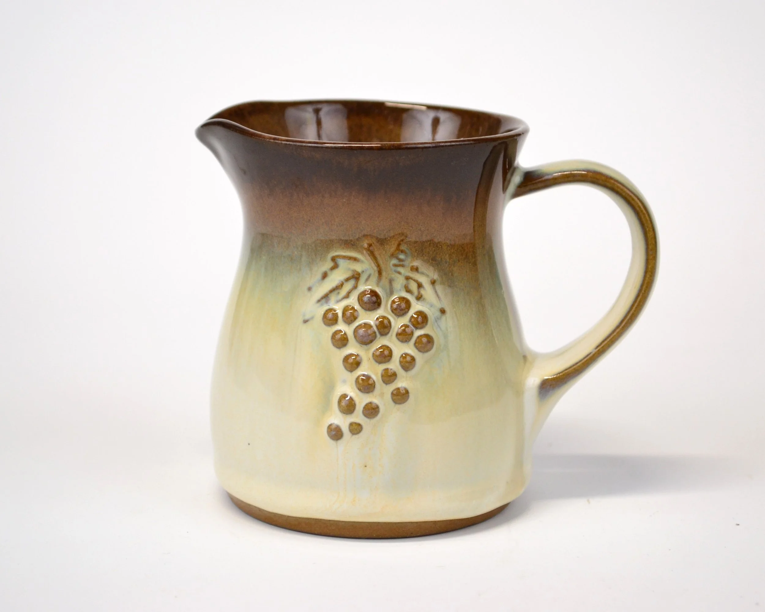 very early gladding's grapes pitcher 1960s — peter pots pottery
