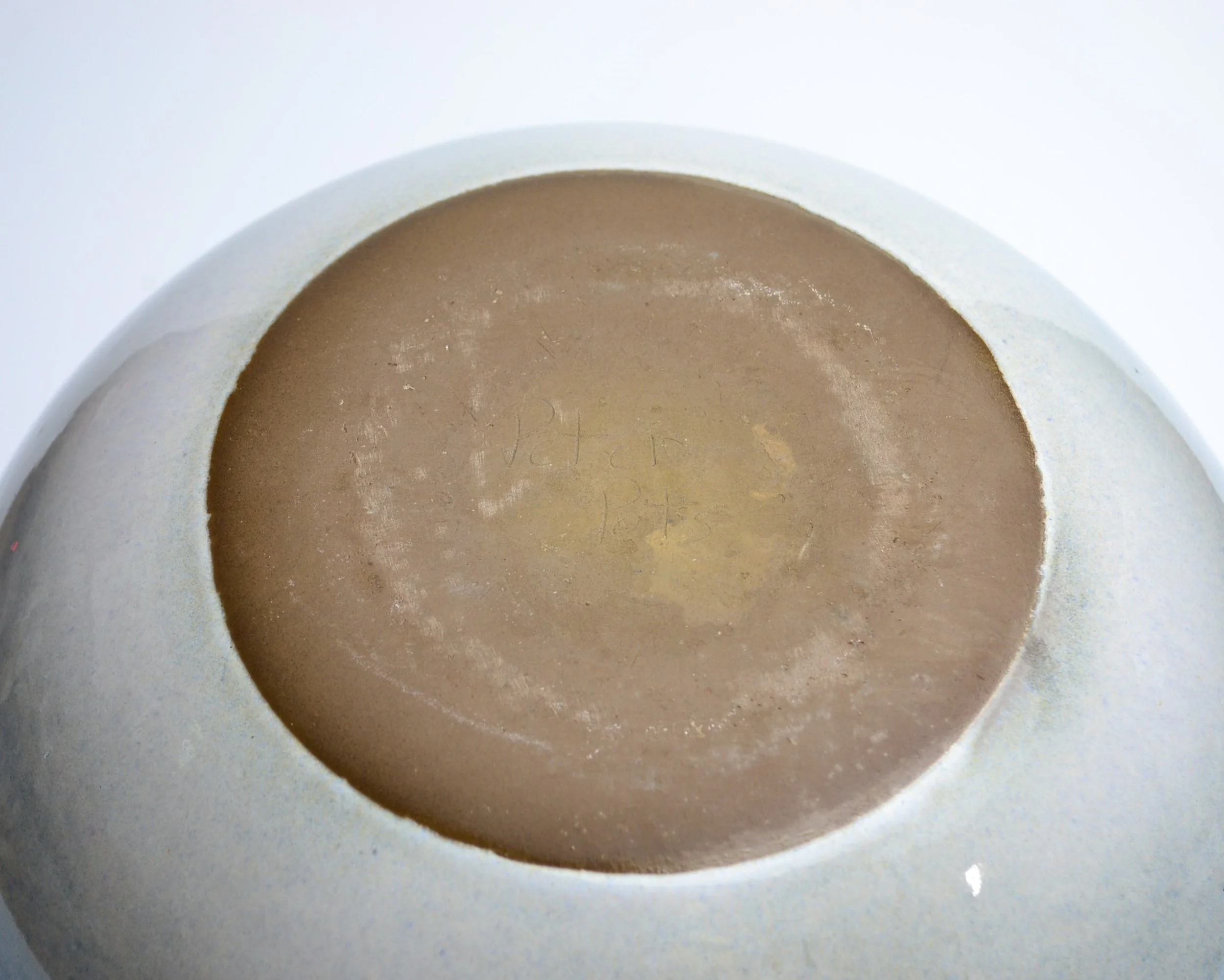 Fruit Bowl Sgraffito Decoration — peter pots pottery