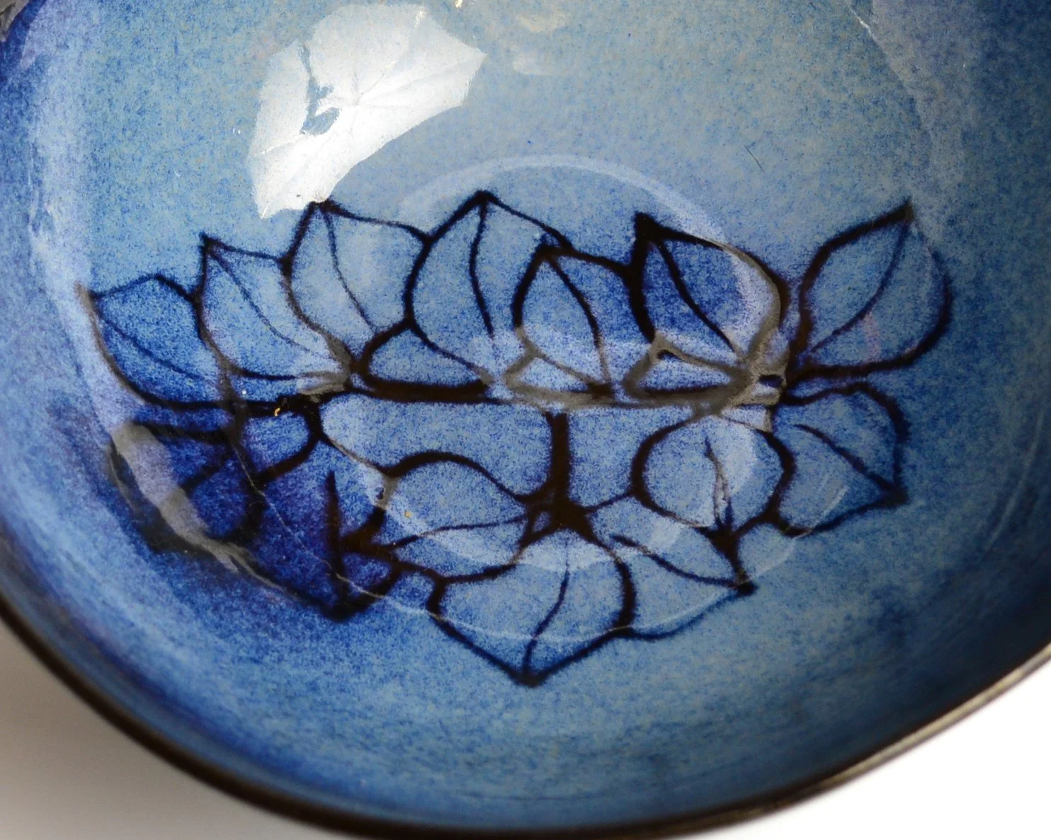 Fruit Bowl Sgraffito Decoration — peter pots pottery