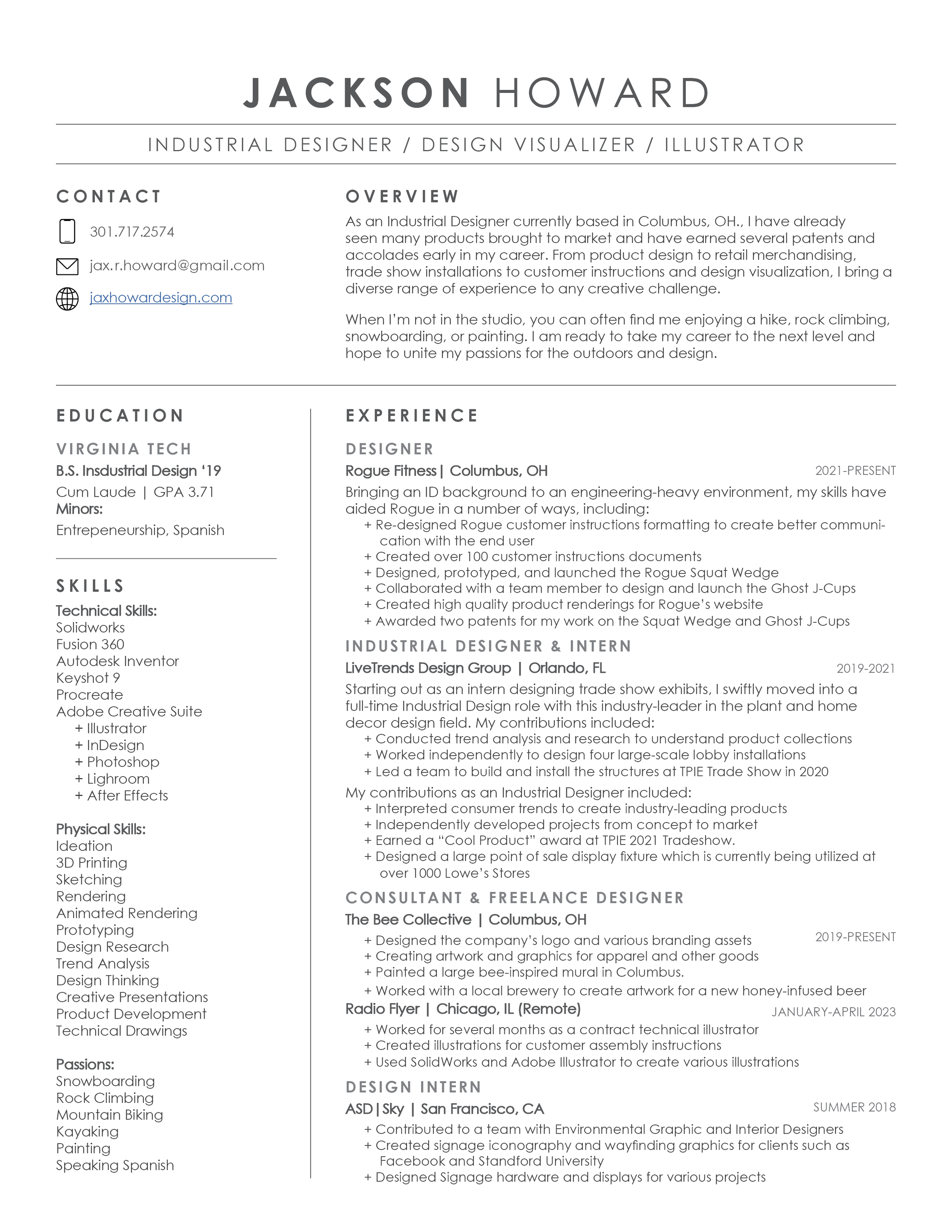 CV — Jackson Howard