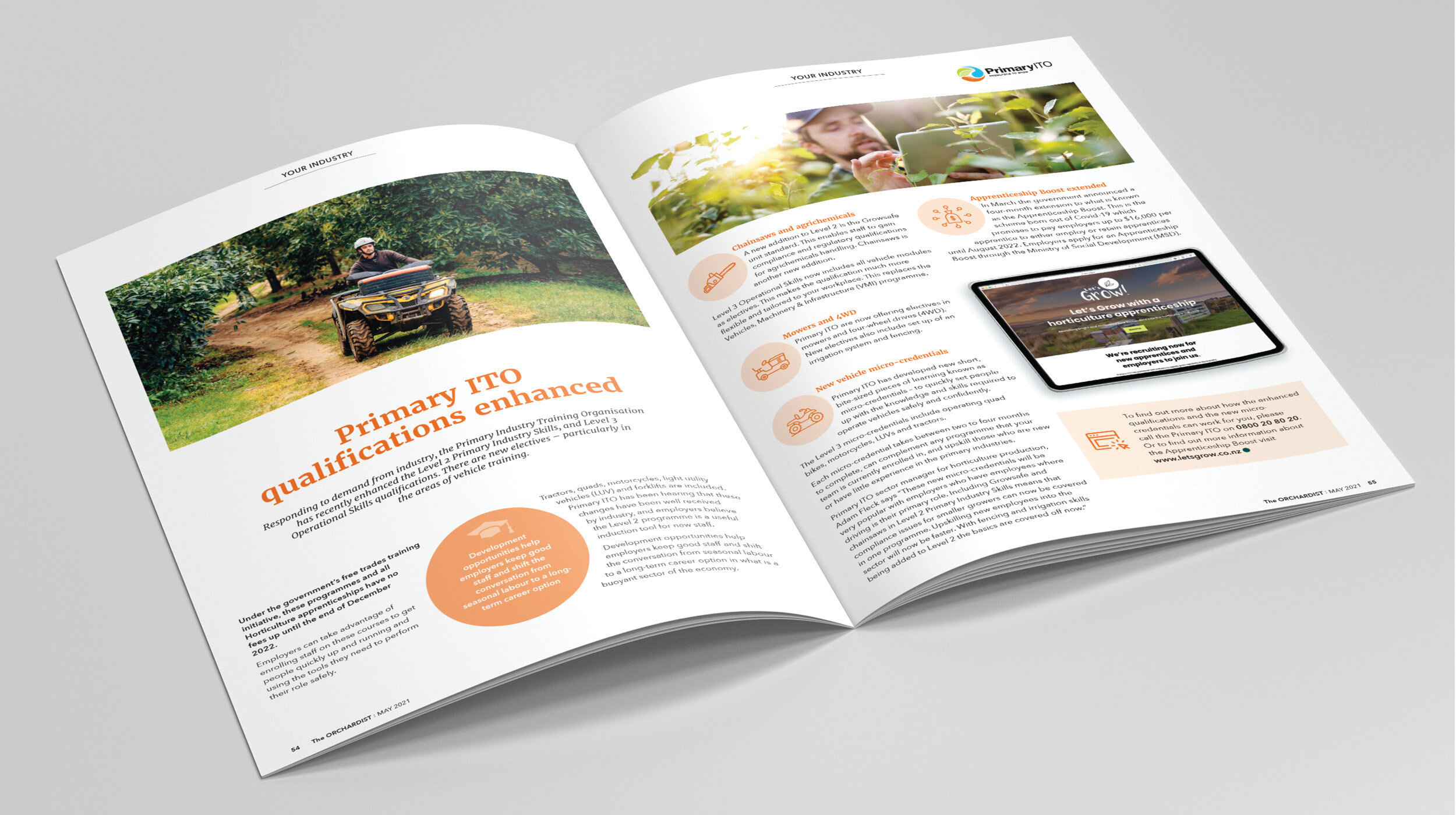 Magazine design - Hort NZ — Scenario Communications