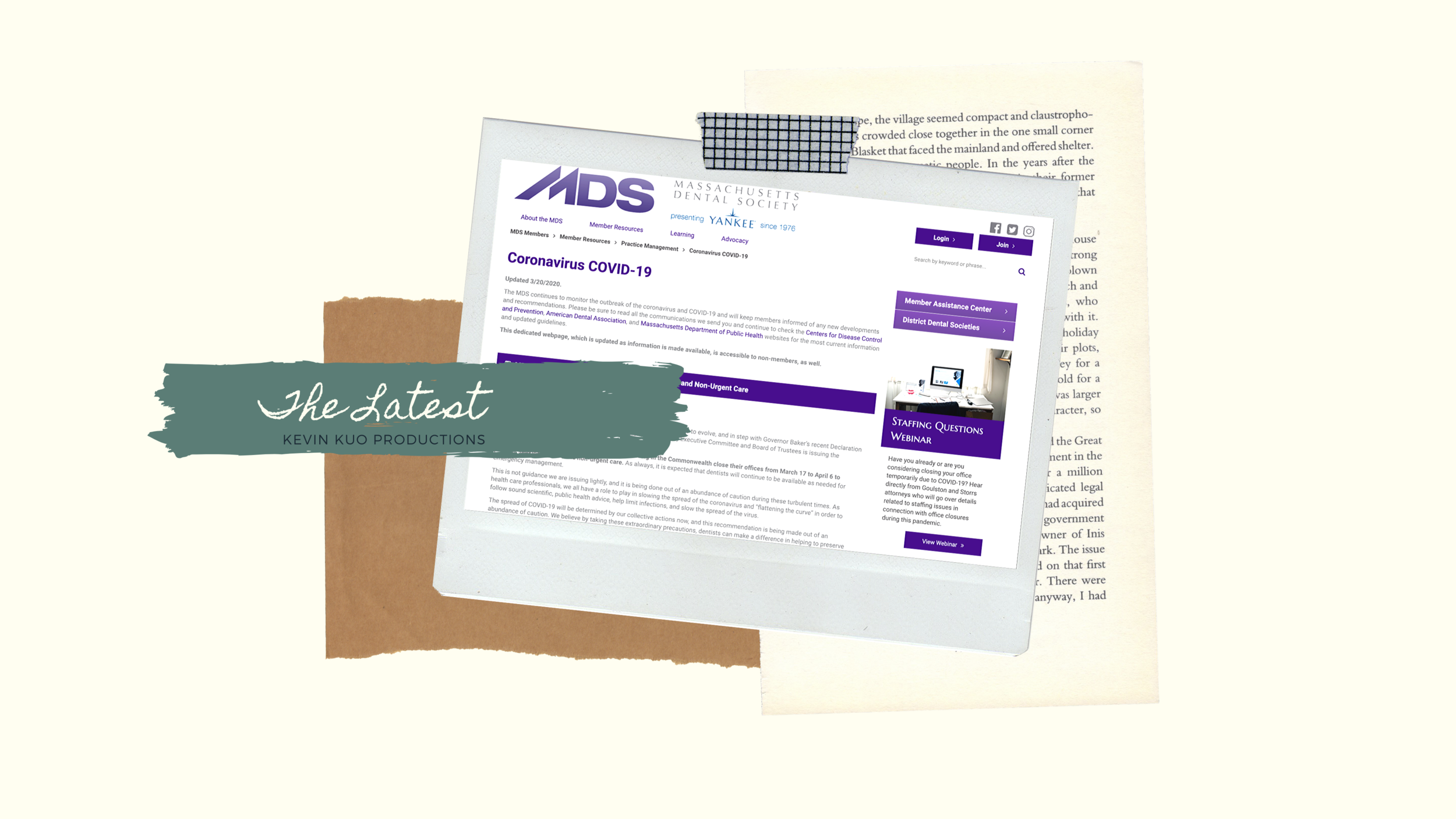 Massachusetts dental society provides guidance for dentists — Kevin Dental