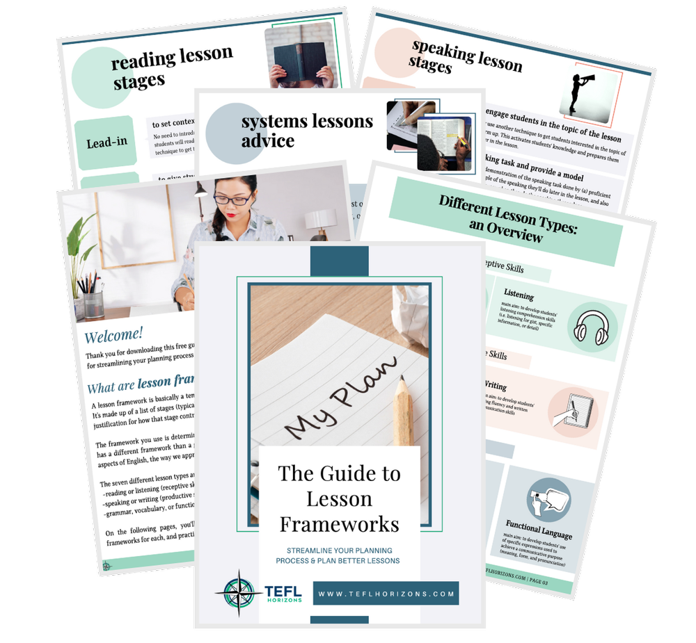 Free Guide to Lesson Frameworks — TEFL Horizons
