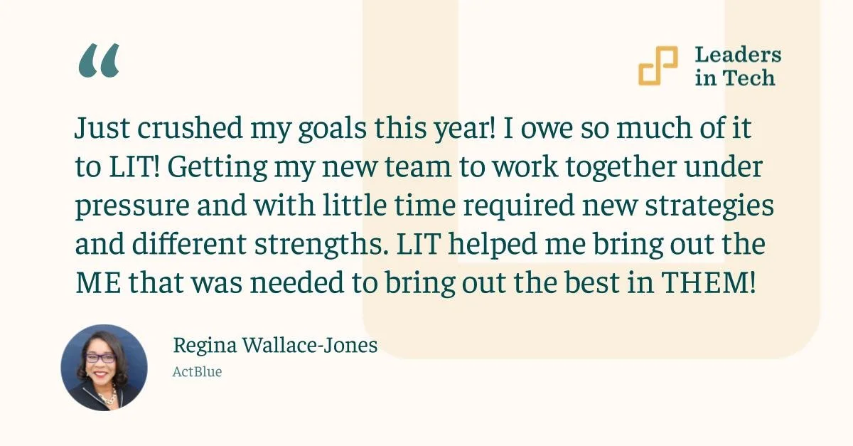 Case Study - Regina Wallace-Jones - ActBlue — Leaders in Tech