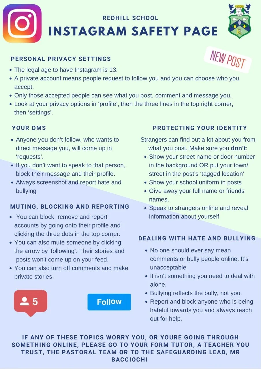 Online Safety and Mental Health — Redhill School