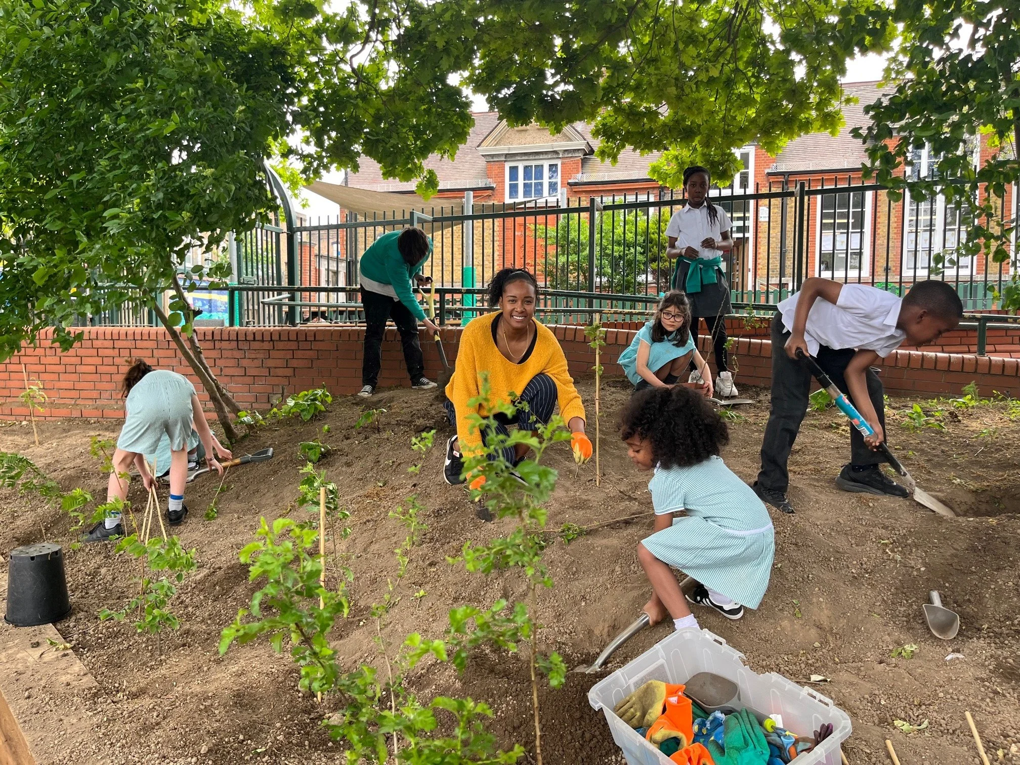 Students had a great day of planting trees in London — Earth ...