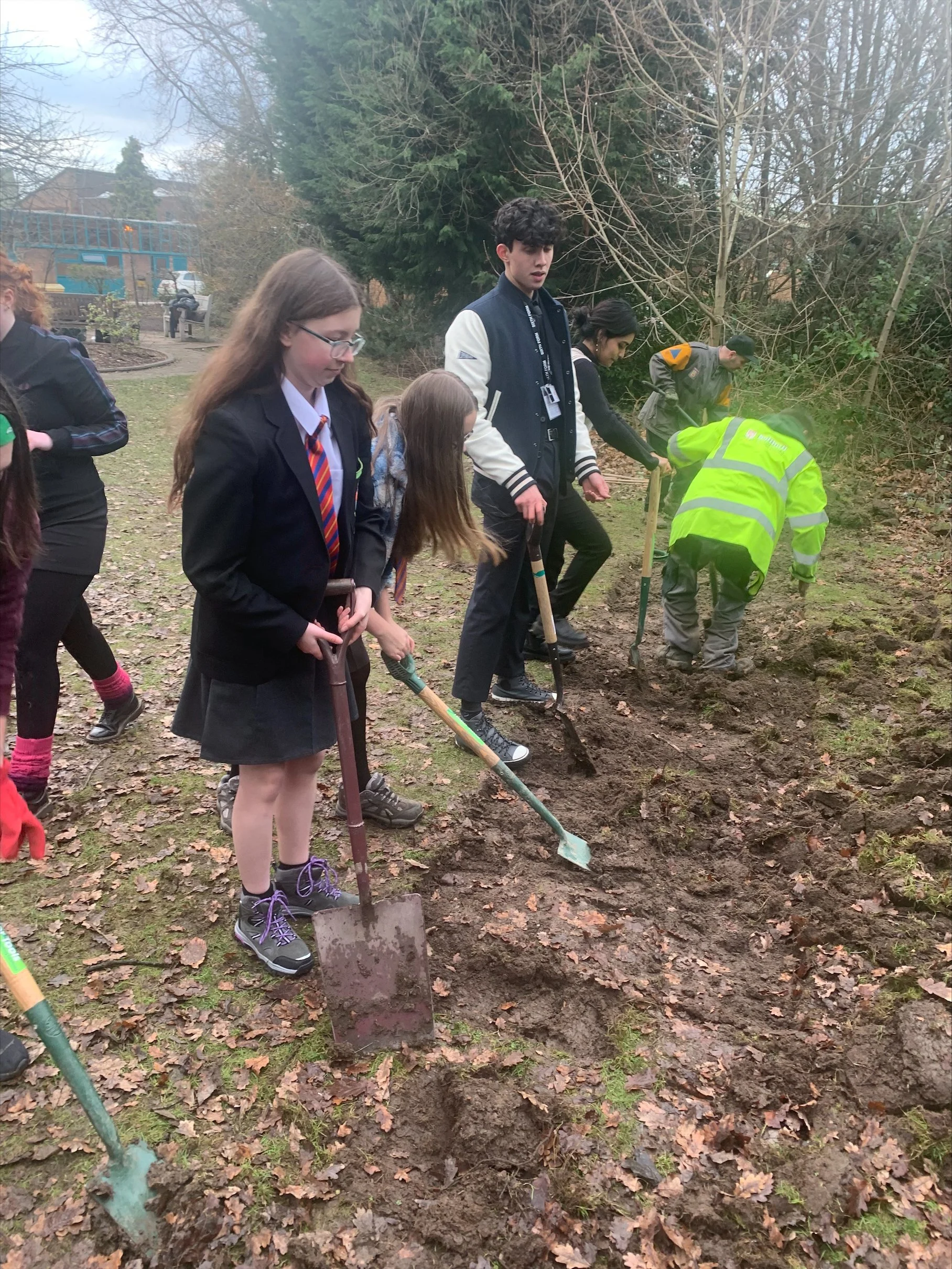 Planting a hedgerow for wildlife in Solihull — Earth Restoration Service