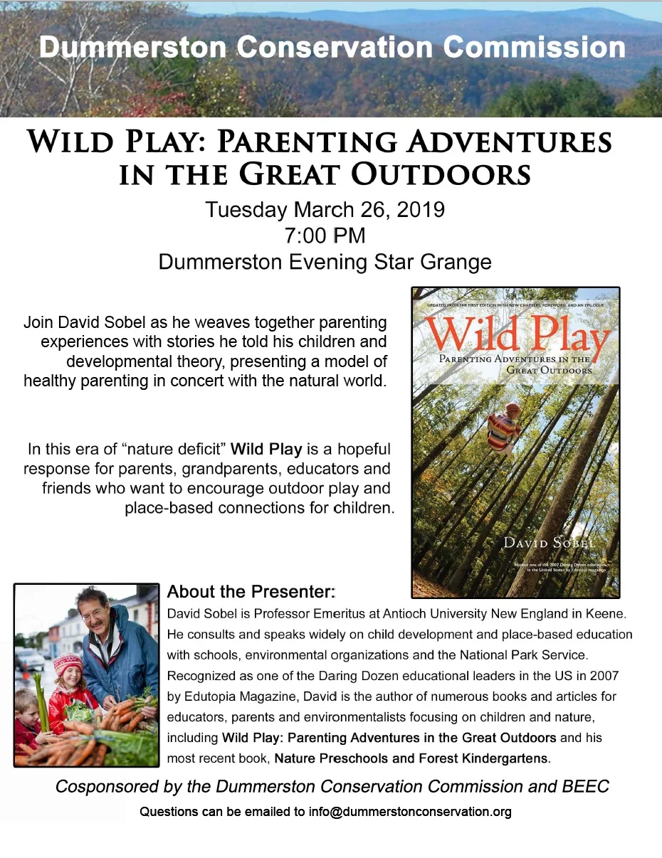 Upcoming Events & Workshops with David Sobel — David Sobel