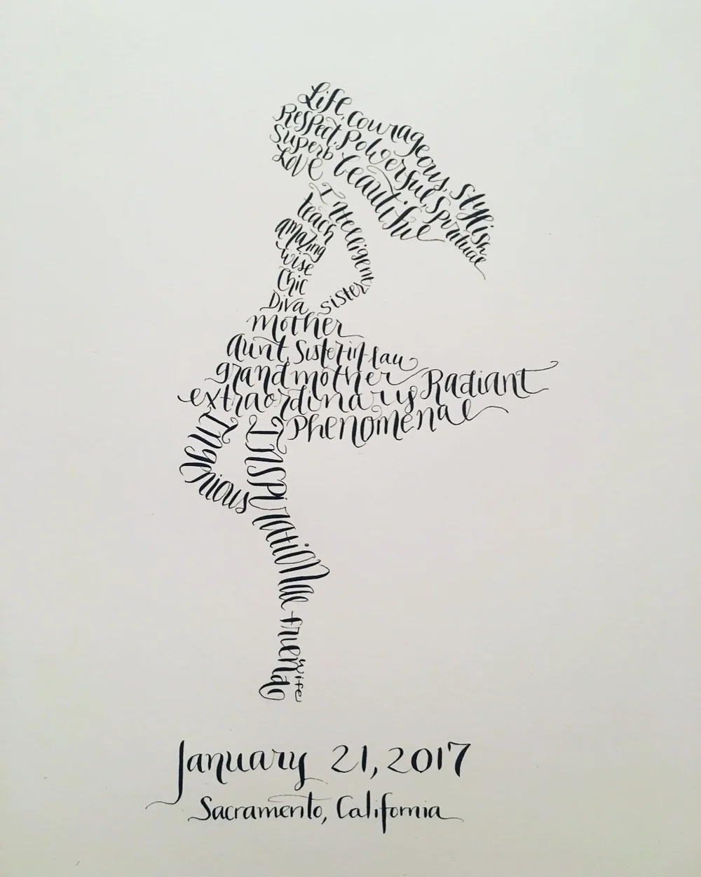Calligraphy Word Art — The Calligraphy Girl