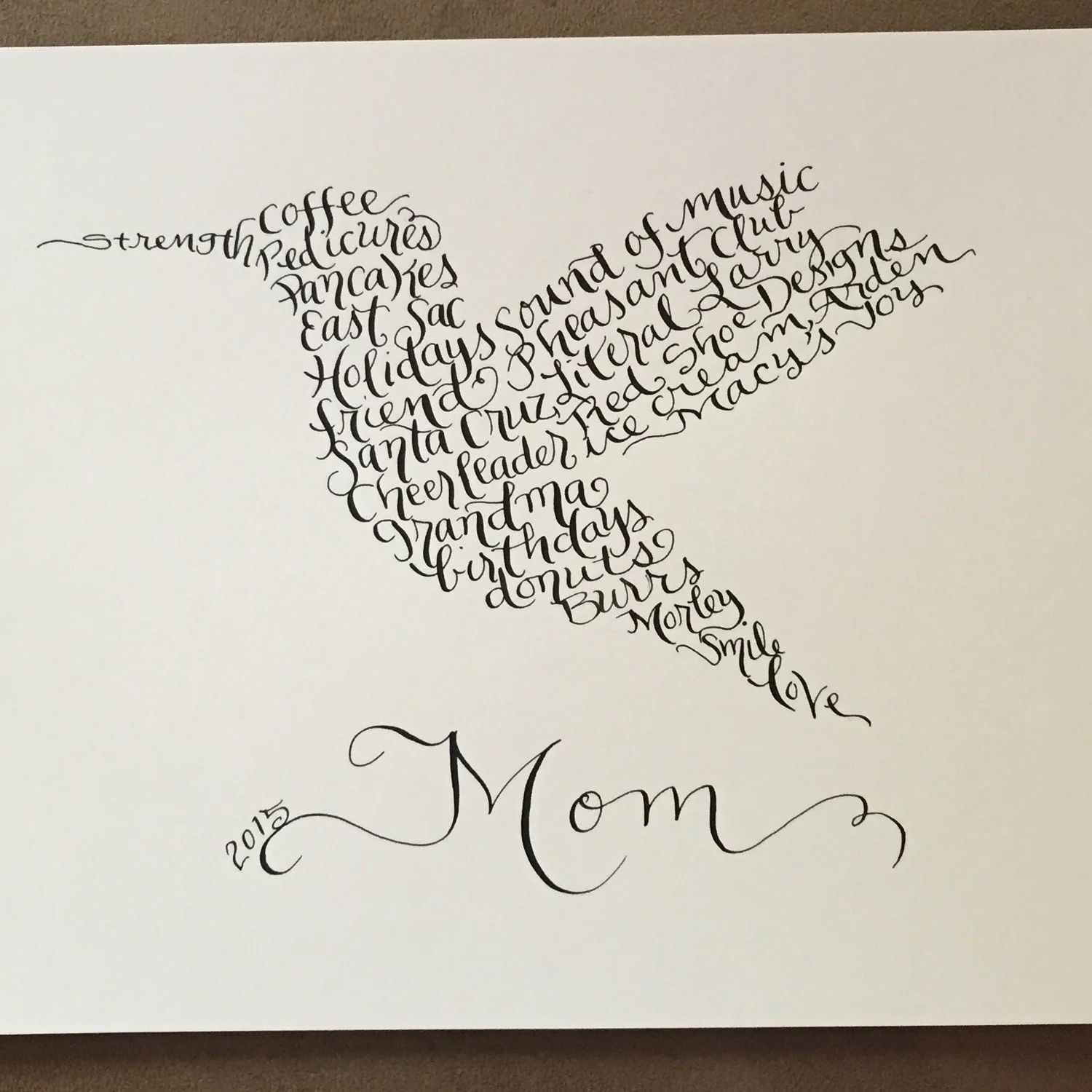 Calligraphy Word Art — The Calligraphy Girl