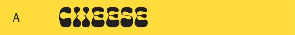 Spin the cheese wheel for a taste of type. Cheesy font pairing reveals ...