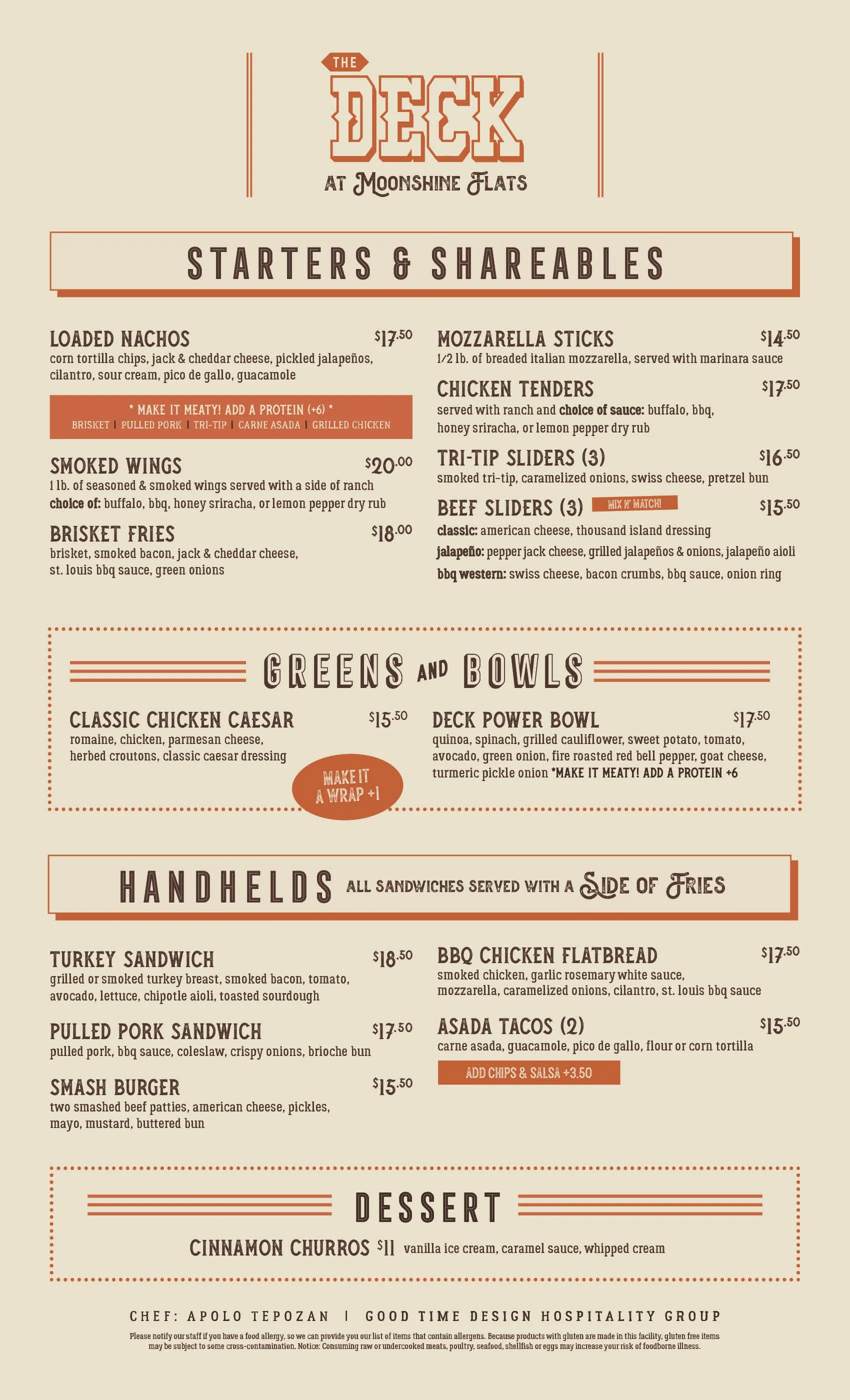 Menu QR — The Deck at Moonshine Flats