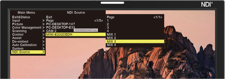 NDI Broadcast Monitor — IDEAL SYSTEMS