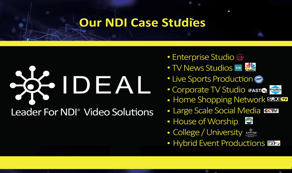 NDI Services — Video Production with NDI - Network Device Interface ...