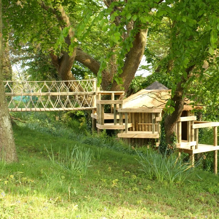 Adventure Treehouse Rope Bridge — Rope Bridge projects - UK and ...