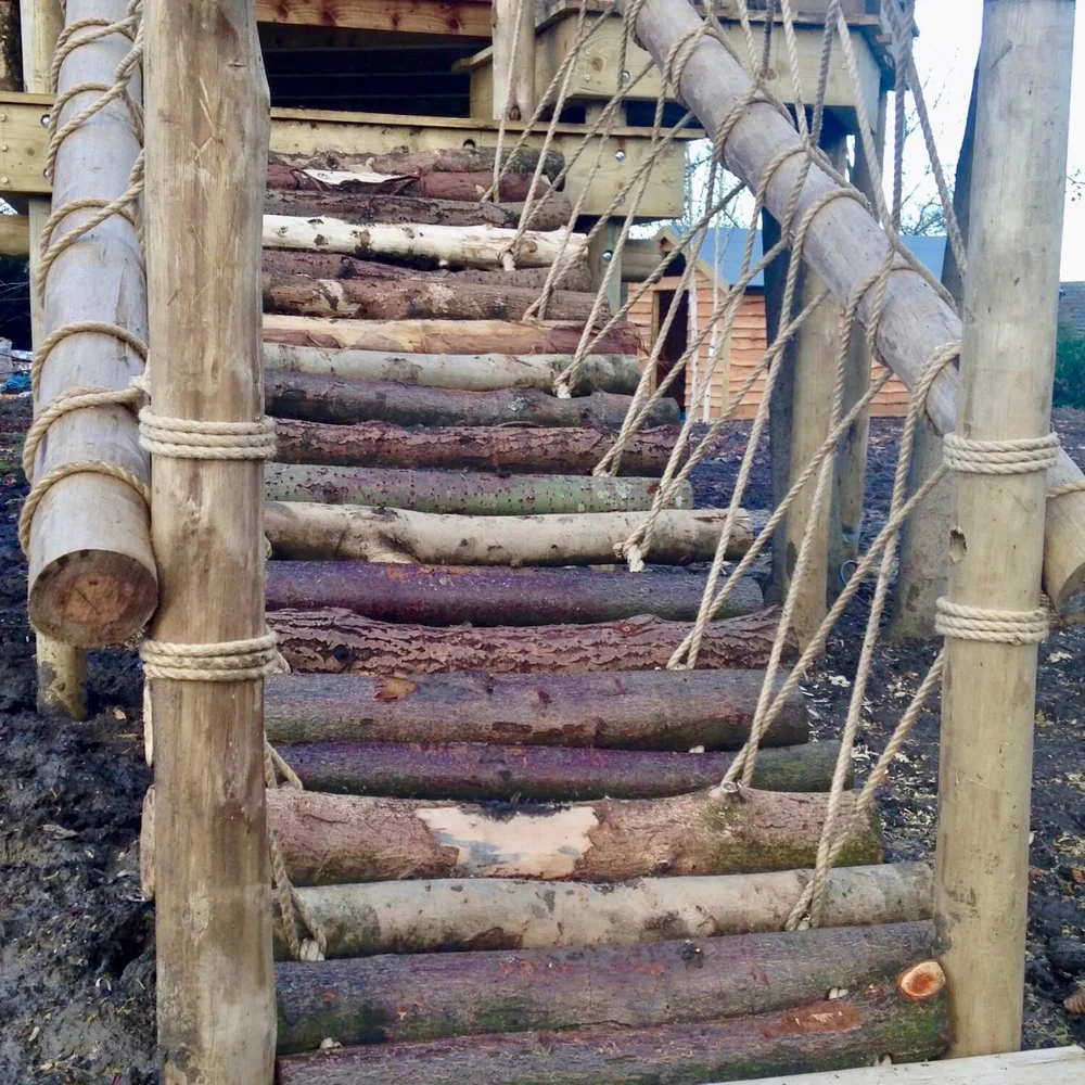 Photos of Log Rope Bridge projects — Rope Bridge Projects - UK and ...