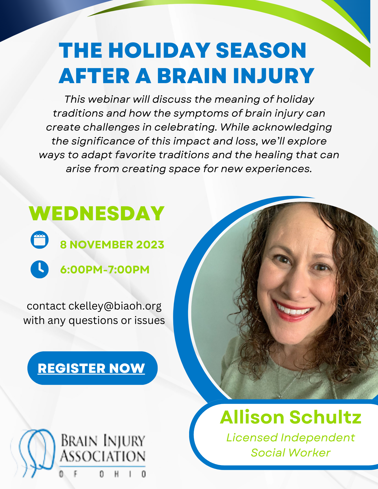 Webinar: Holidays After a Brain Injury — The Brain Injury Association ...