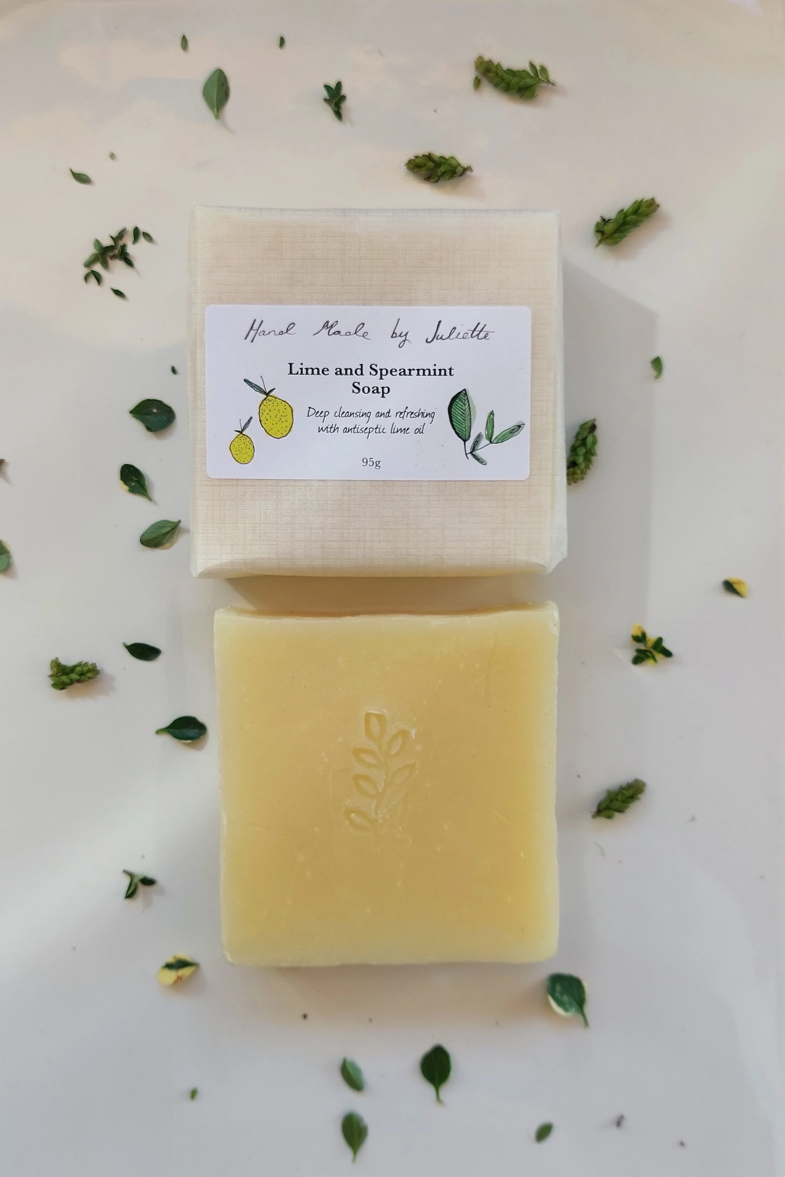 Lime and Spearmint Soap — Handmade by Juliette