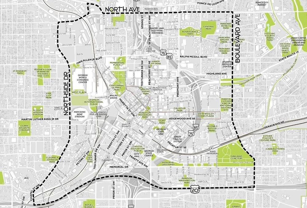 Downtown Atlanta Urban Tree Planting Plan | HGOR