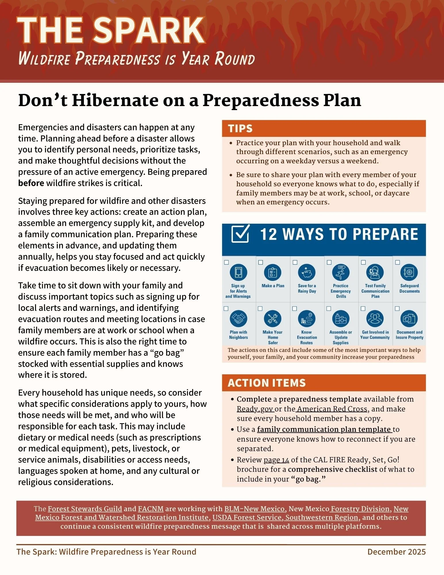 The Spark: Wildfire Preparedness is Year Round — Fire Adapted NM