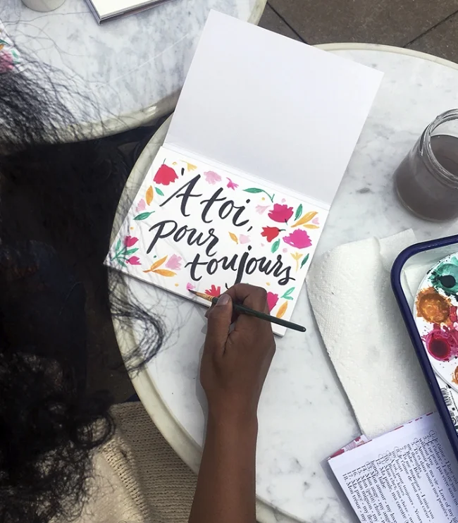 Live Painting at Sezane Pop-Up Shop — Jeanetta Gonzales Art & Design